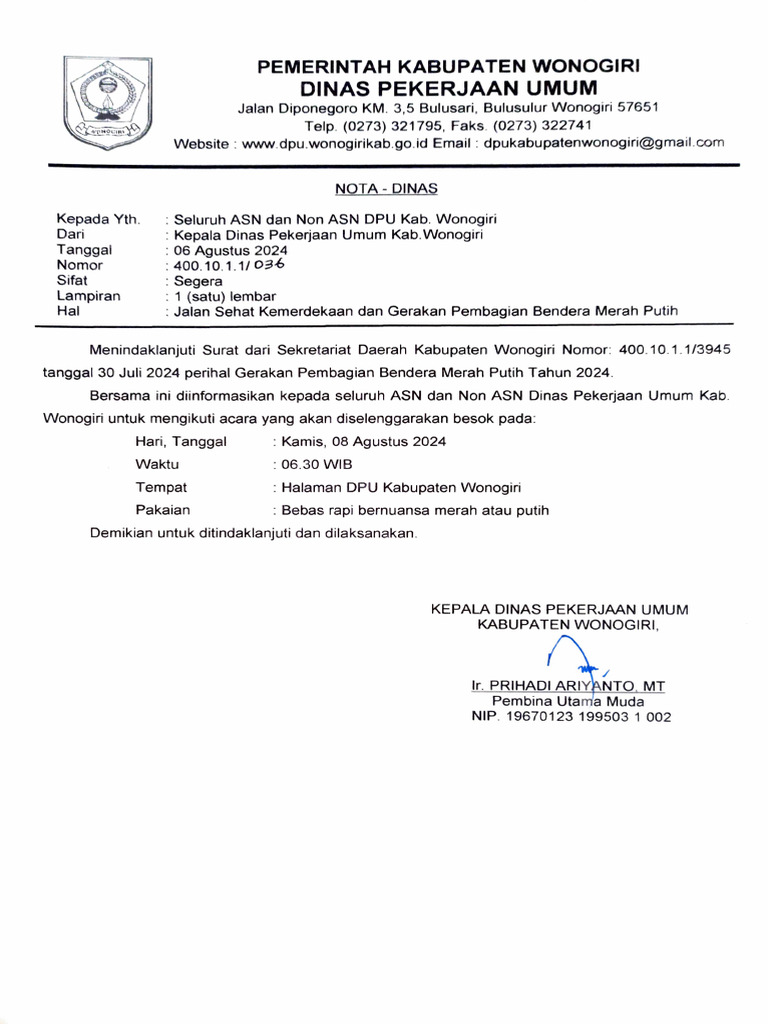 Jalan Sehat DPU 2024 | PDF