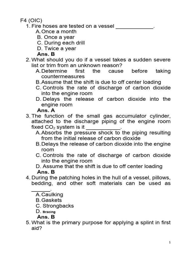 F4 (Oic) | PDF | Fires