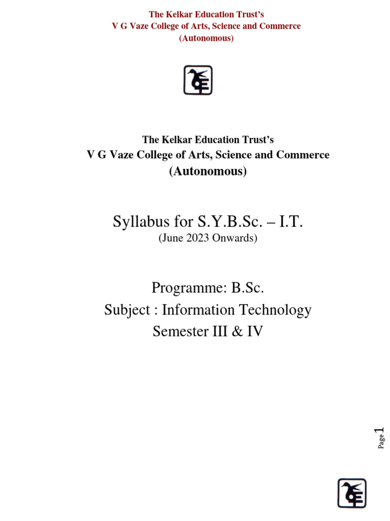 SYBSc IT 2023 2024 | PDF | Class (Computer Programming) | Microcontroller