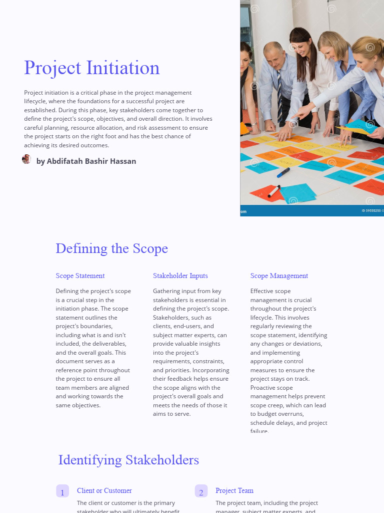 Project-Initiation Important Note | PDF | Risk | Risk Management