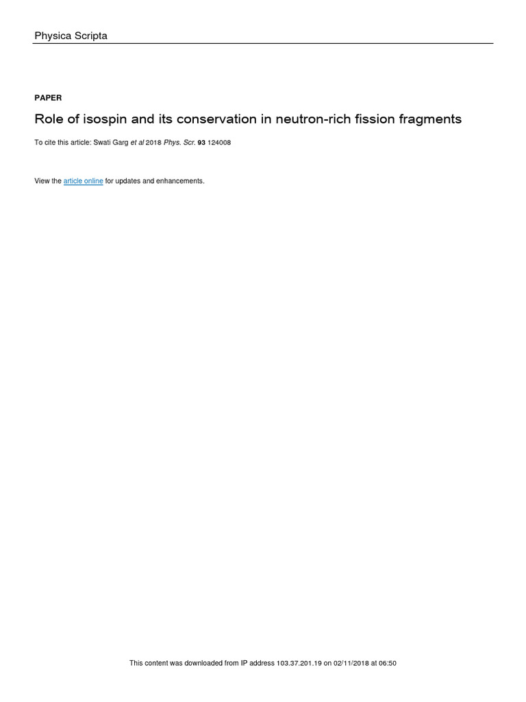 Role Of Isospin And Its Conservation In Neutron Rich Fission Fragments