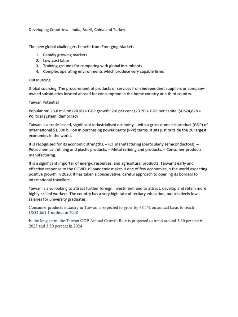 Emerging Markets | PDF