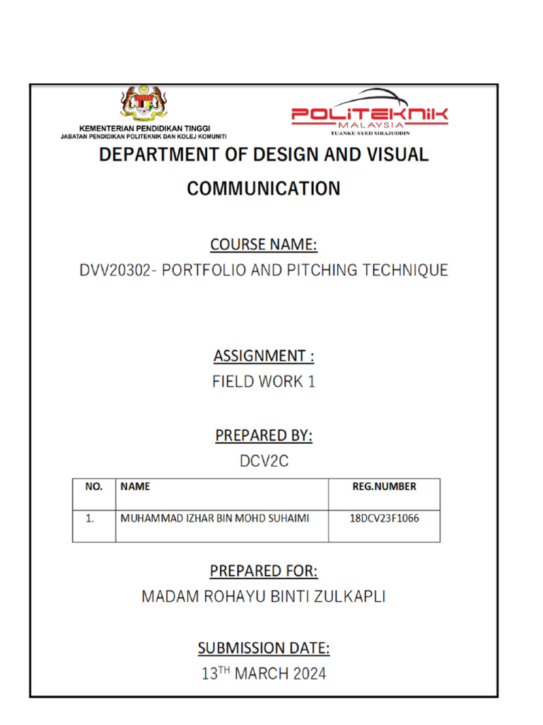Feild Work (Complete) - Merged | PDF