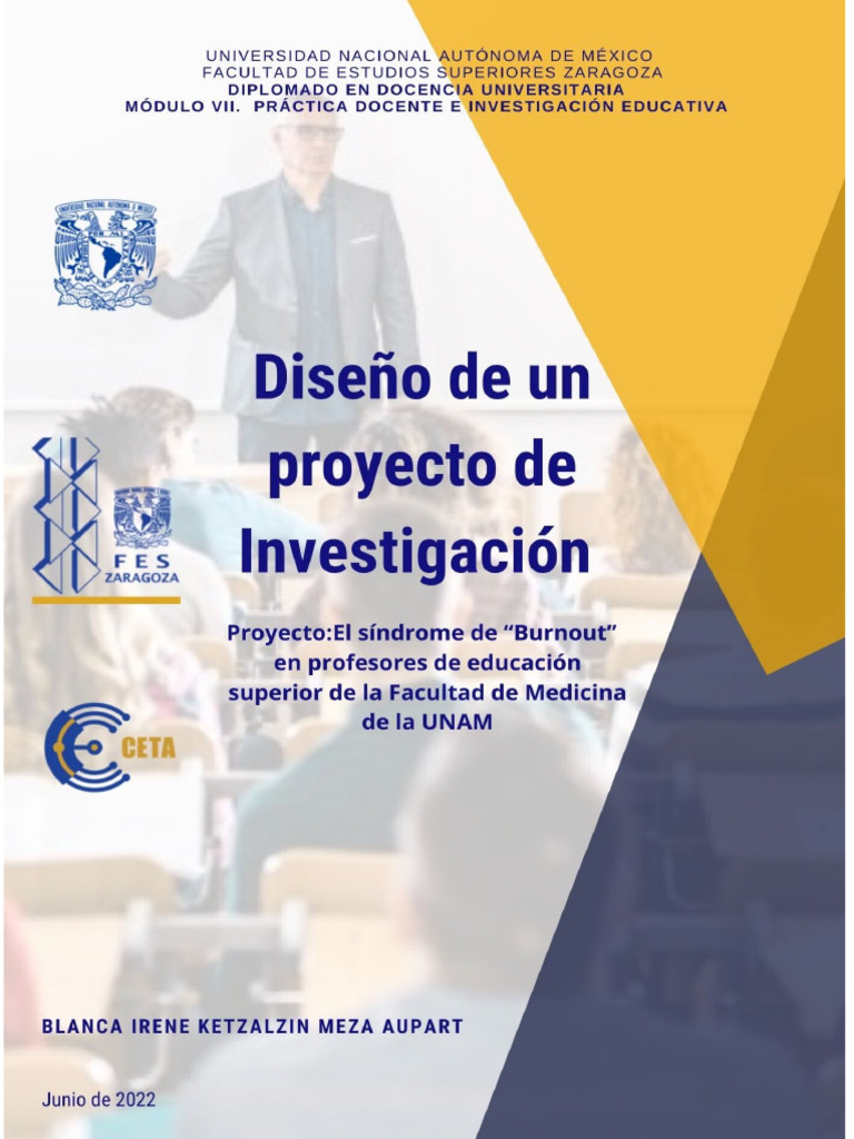 Proyecto Final Terminado Docuniv | PDF | Burnout ocupacional | Estrés ...