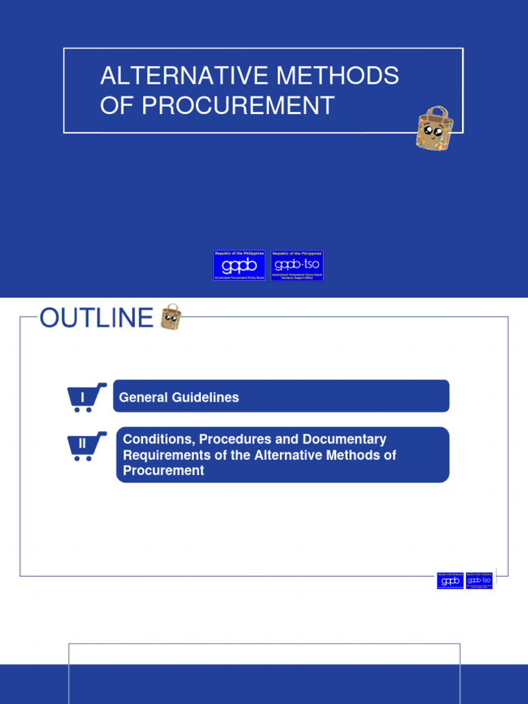 Alternative Methods of Procurement | PDF | Procurement | Business