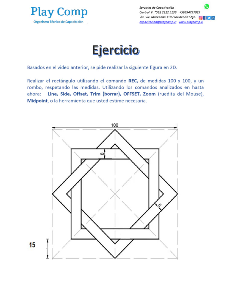 Ejercicio 1 Line, Side, Offset | PDF
