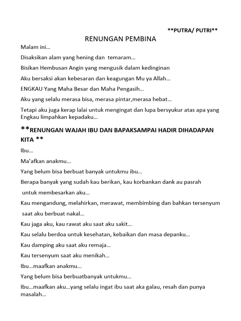 Ulang Janji Peserta KMD | PDF