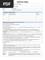 RHB Bank Credit Card Dispute Form | PDF | Credit Card | Financial ...