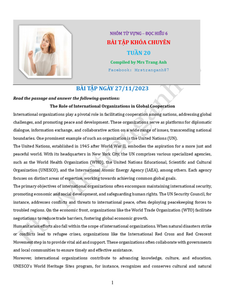 (DH6) Bai Tap Tuan 20 Khoa Chuyen | PDF | Space Race | Space Exploration