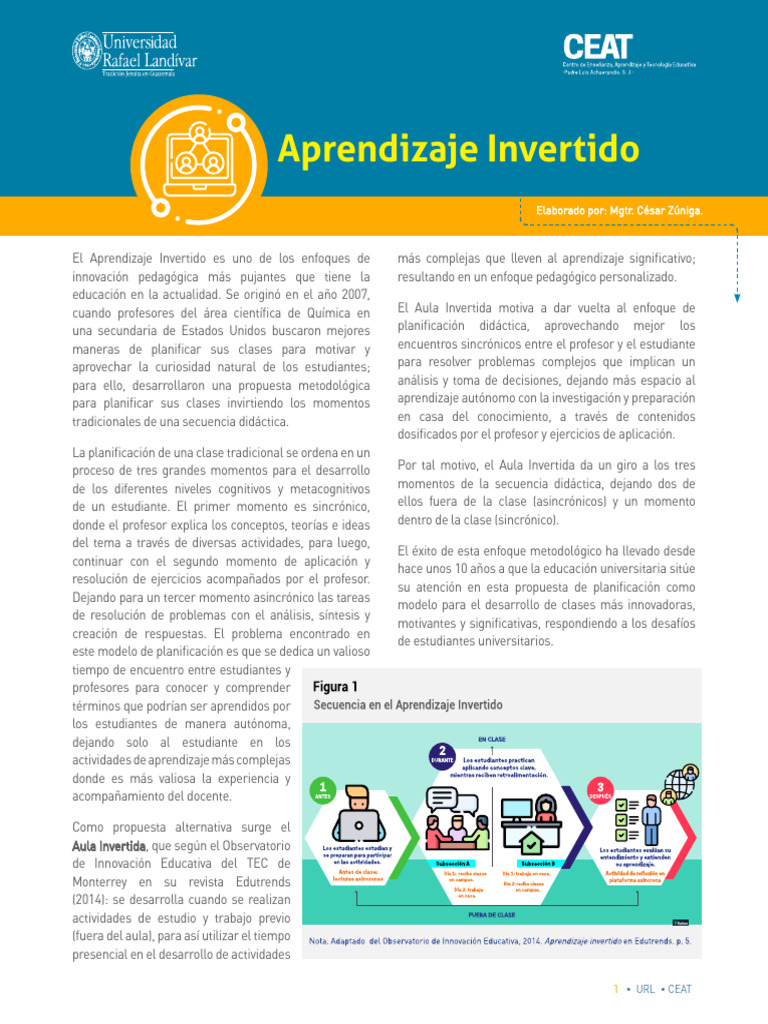 Aprendizaje Invertido | PDF | Aprendizaje | Maestros