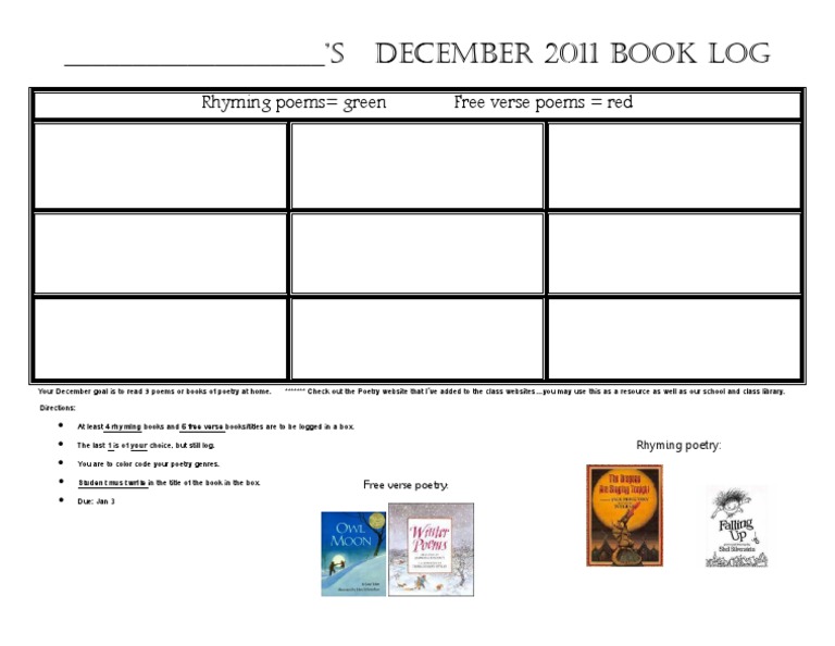 December Book Log | PDF