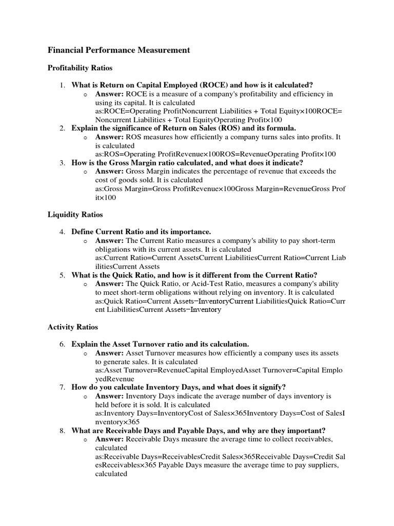 Chapter 16 Qs | PDF | Benchmarking | Performance Indicator