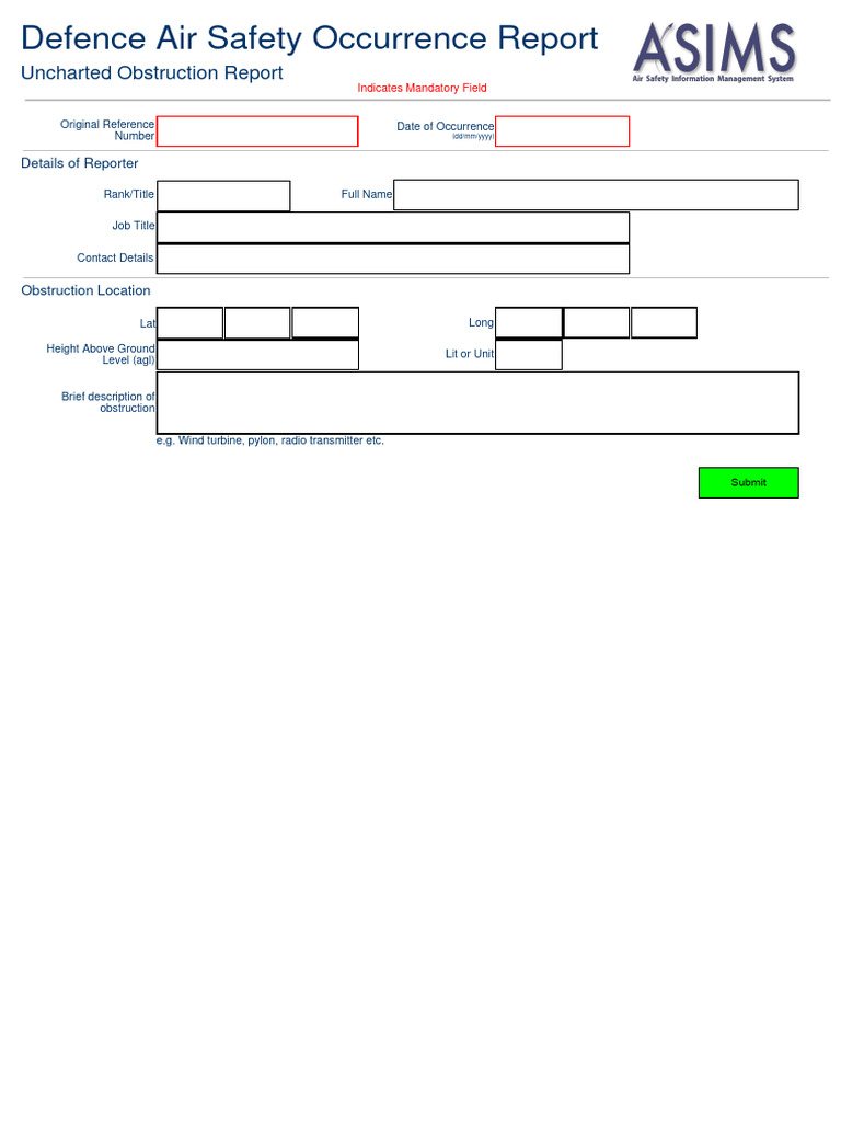 DASOR Uncharted Obstruction | PDF