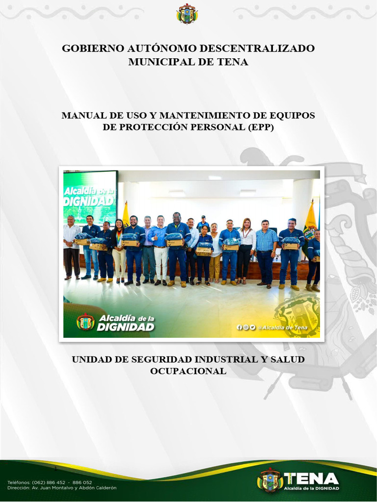 Manual EPP para Trabajadores de Tena | PDF | Seguridad y salud ocupacional | Radiación