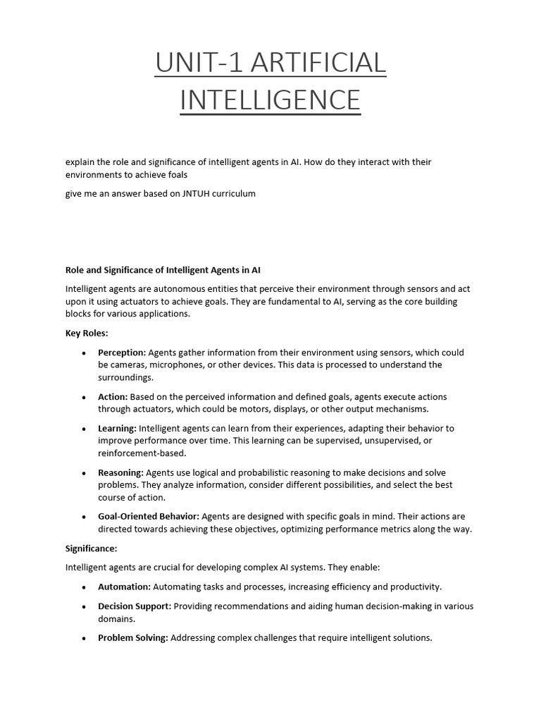 Artificial - Intillegence (Imp Questions) | PDF | Logic | Artificial Intelligence