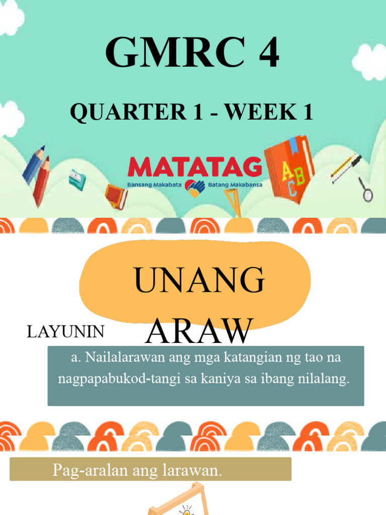 Q1-GMRC 4 Week 1 | PDF