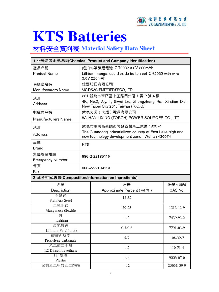 Cmos MSDS | PDF | Carbon Dioxide | Dangerous Goods