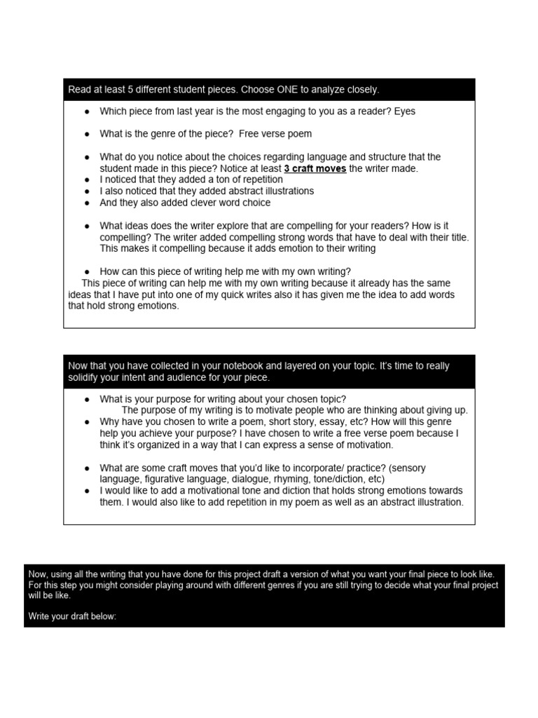 Juan Lopez - Drafting Rapidly-Final Writer's Project - 1 | PDF | Poetry