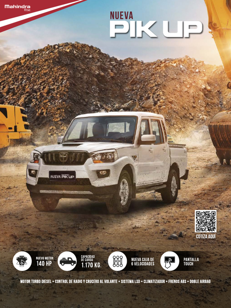Ficha Tecnica Mahindra Nueva Pikup DC Refresh | PDF
