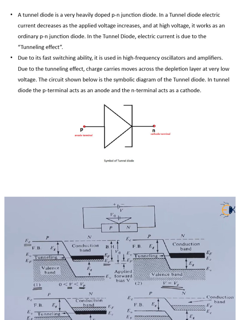 Tunnel | PDF | Diode | P–N Junction