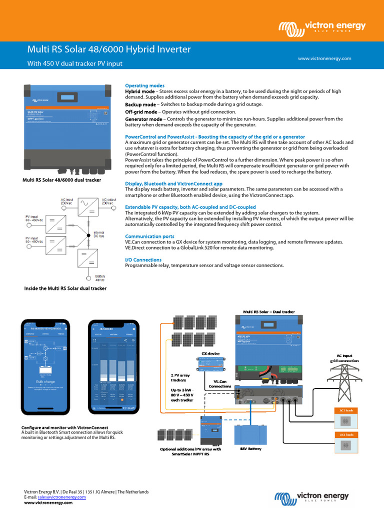 Datasheet Multi RS Solar Dual Tracker EN | PDF | Power Inverter ...