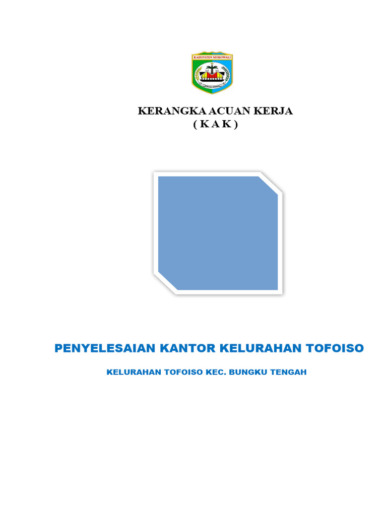 KAK Kantor Lurah Tofoiso | PDF | Teknologi & Rekayasa