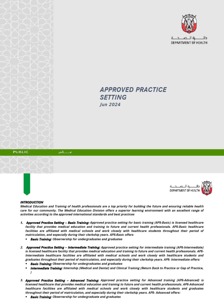 Approved Practice Setting Programmes List | PDF | Health Care | Medical ...