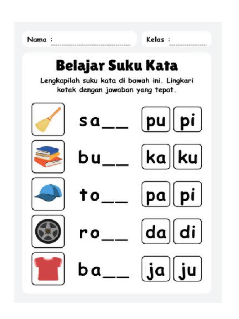 LK - Kls 1 (Membaca) | PDF