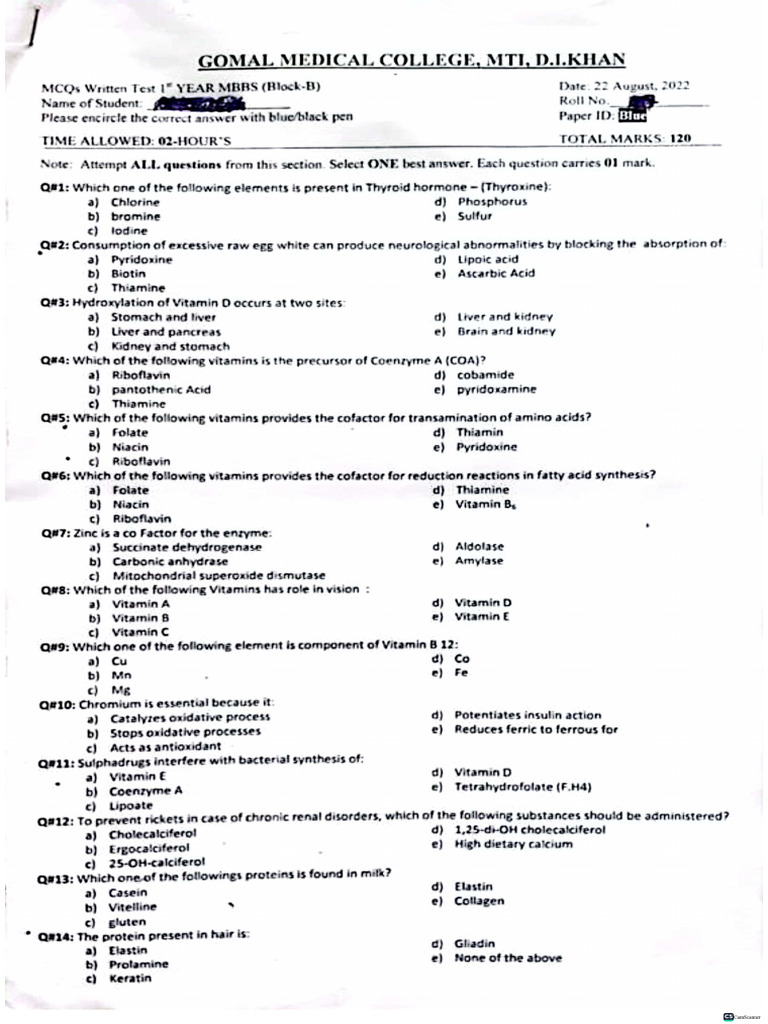 GMC Block B 2022 All KP Medical CLG Group | PDF