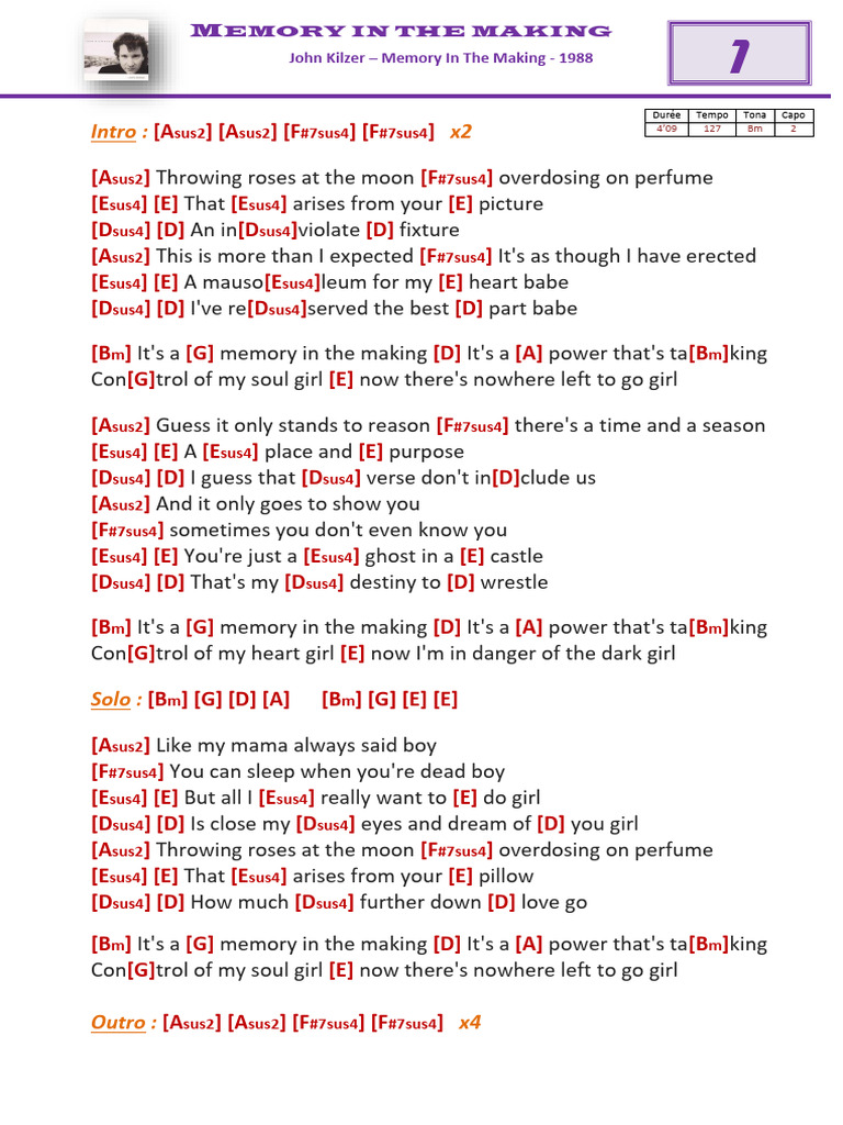 John Kilzer - Memory in The Making | PDF