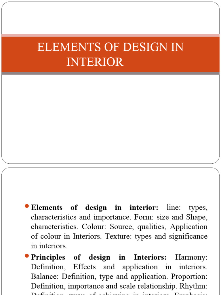 Unit 2 Elements of Design | PDF | Shape | Color