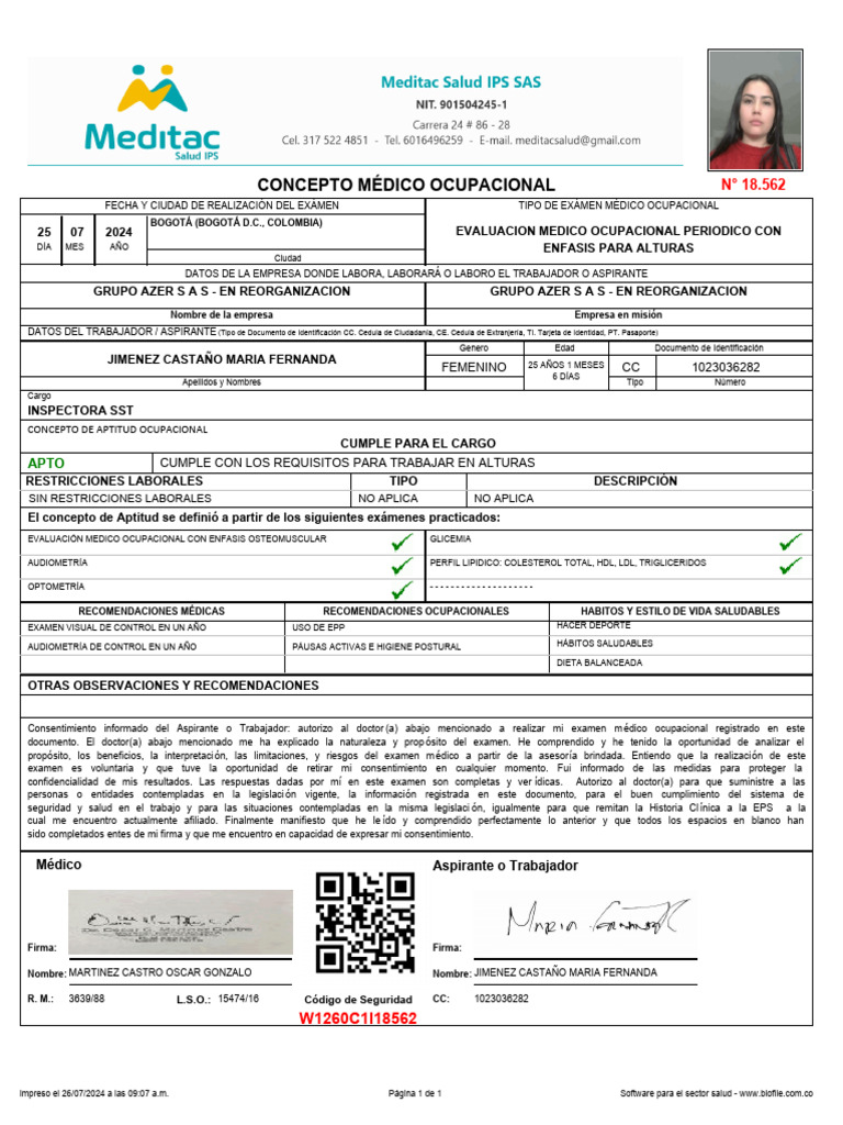 Ex - Med | PDF | Documento de identidad