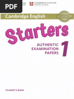Starters 2. Authentic Examination Papers. Answer Booklet | PDF