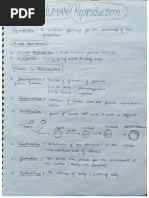 Human Reproduction Handwritten Notes | PDF