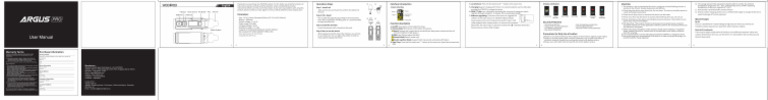 Argus Pro User Manual | PDF