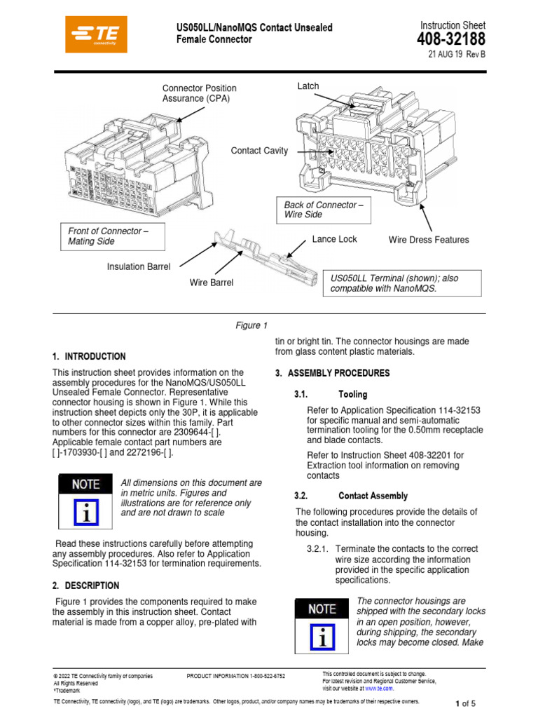 Eng SS 408-32188 B | PDF | Electrical Connector | Equipment