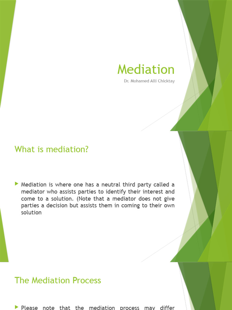Mediation Guide for Practitioners | PDF | Mediation