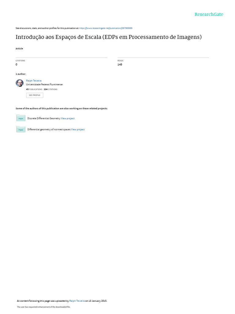 So Olharintroducao - Aos - Espacos - de - Escala - EDPs - em ...