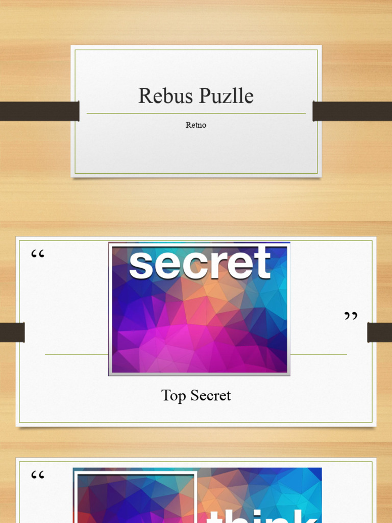 Rebus Puzlle 2 | PDF