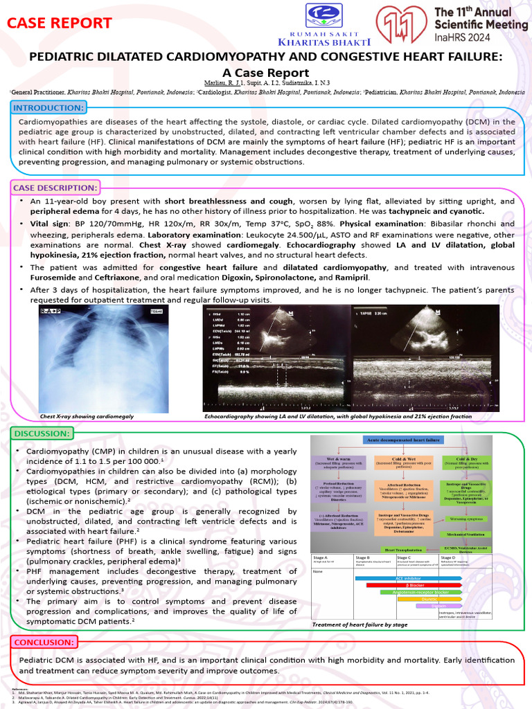 PEDIATRIC DILATATED CARDIOMYOPATHY AND CONGESTIVE HEART FAILURE - A ...