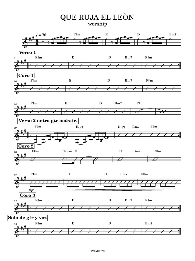 Que Ruja El Leòn | PDF