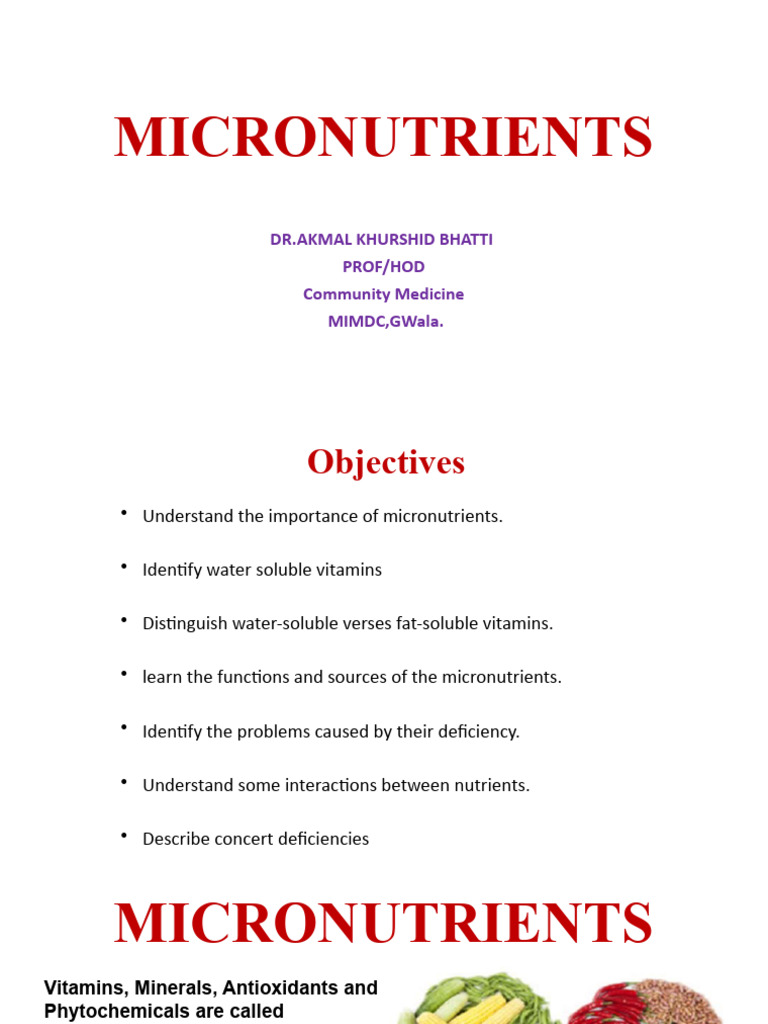 NT 2 Micronutrients AKB | PDF | Nutrients | Vitamin B12