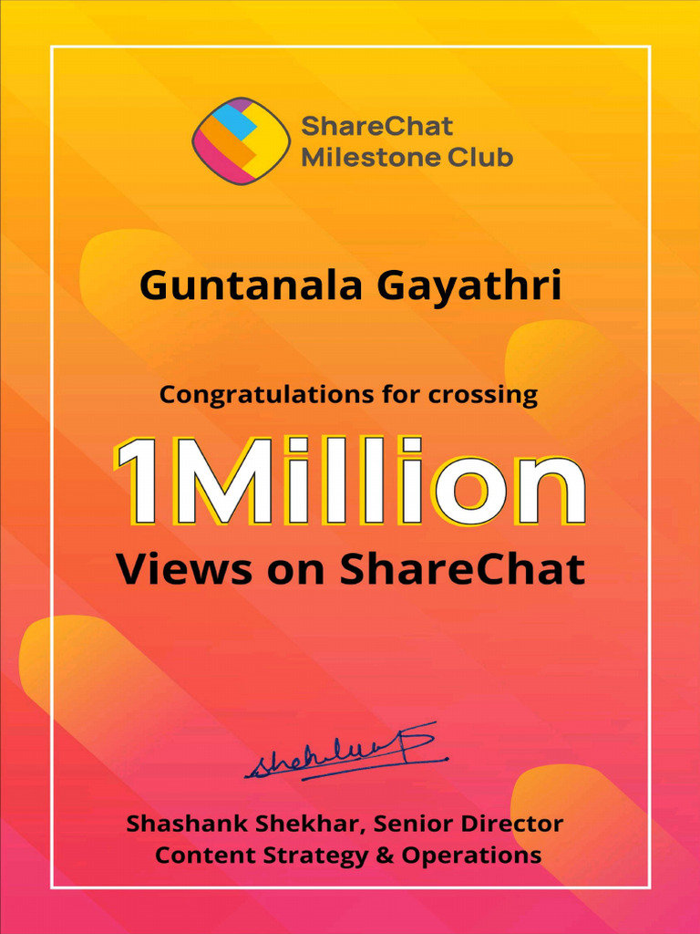 Milestone Certificate | PDF