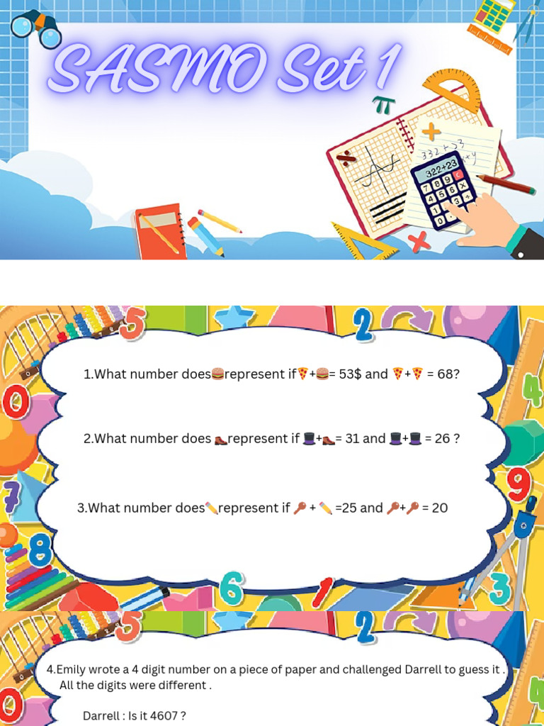 Math Puzzles and Logic Problems | PDF