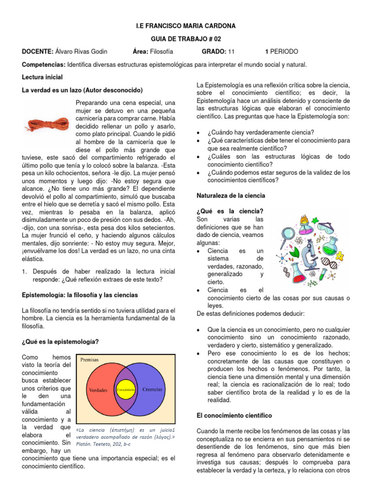 Guia FIL 11-02-1P | PDF | Conocimiento | Paradigma