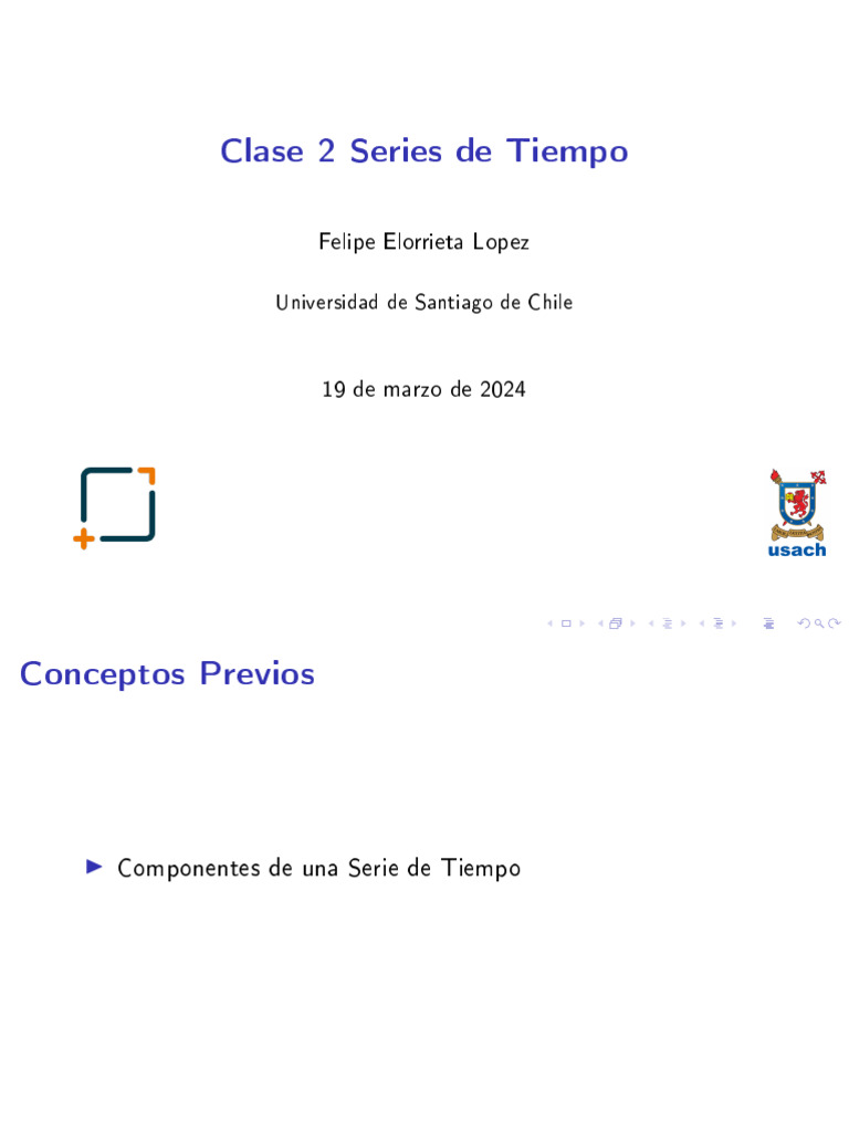 Clase2 Series de Tiempo | PDF | Media móvil | Teoría estadística