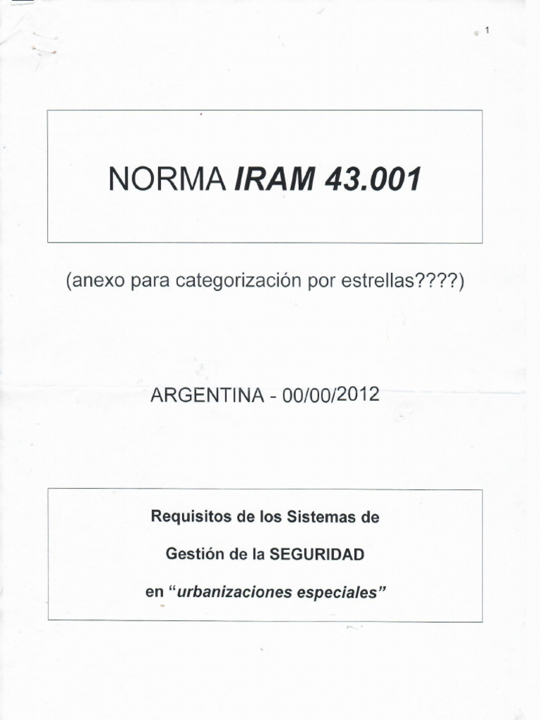 Iram 43001 | PDF