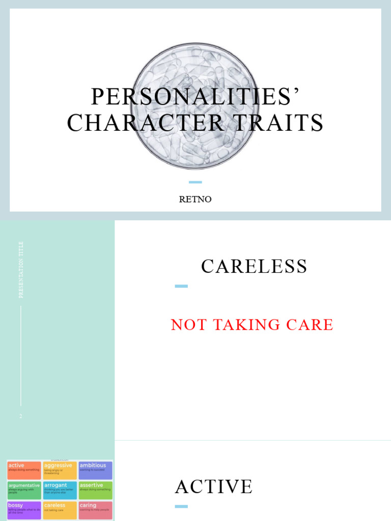 Personalities' Character Traits | PDF
