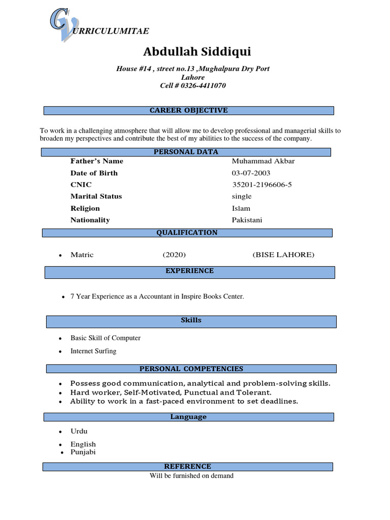 Abdullah Resume | PDF