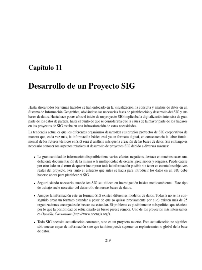 DESARROLLO DE UN PROYECTO SIG | PDF | Sistema de información geográfica | Mapa